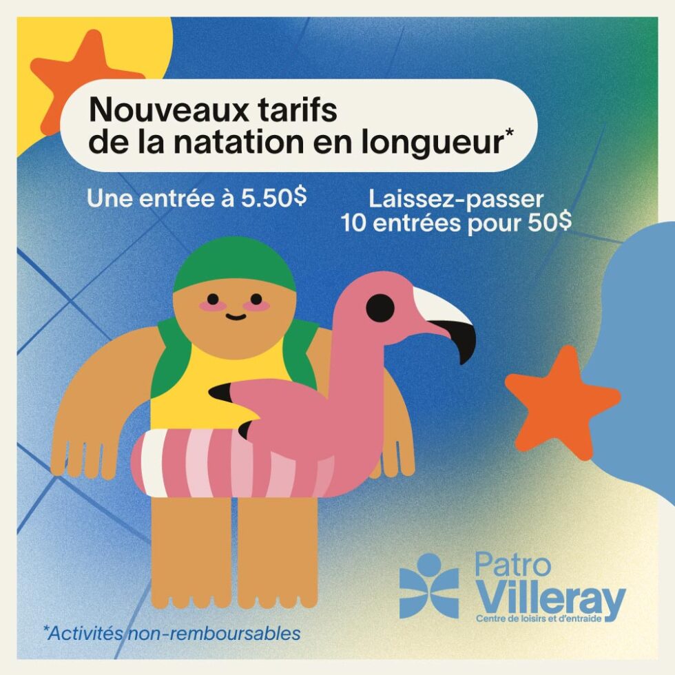 Programmation des activités de loisirs et d'entraide - Patro Villeray