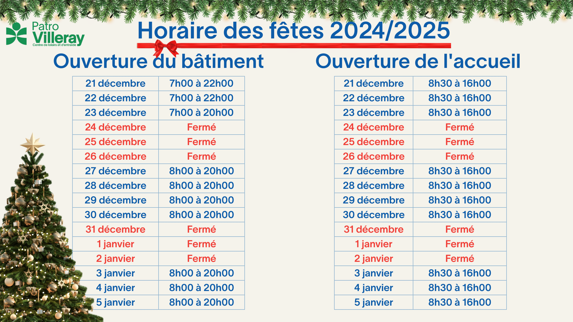 Contactez-nous et passez nous voir au Patro Villeray - Patro Villeray